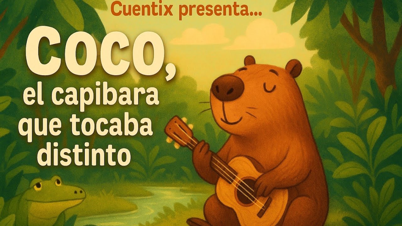 Coco, el capibara que tocaba distinto 🎸 | Cuento infantil sobre la ...