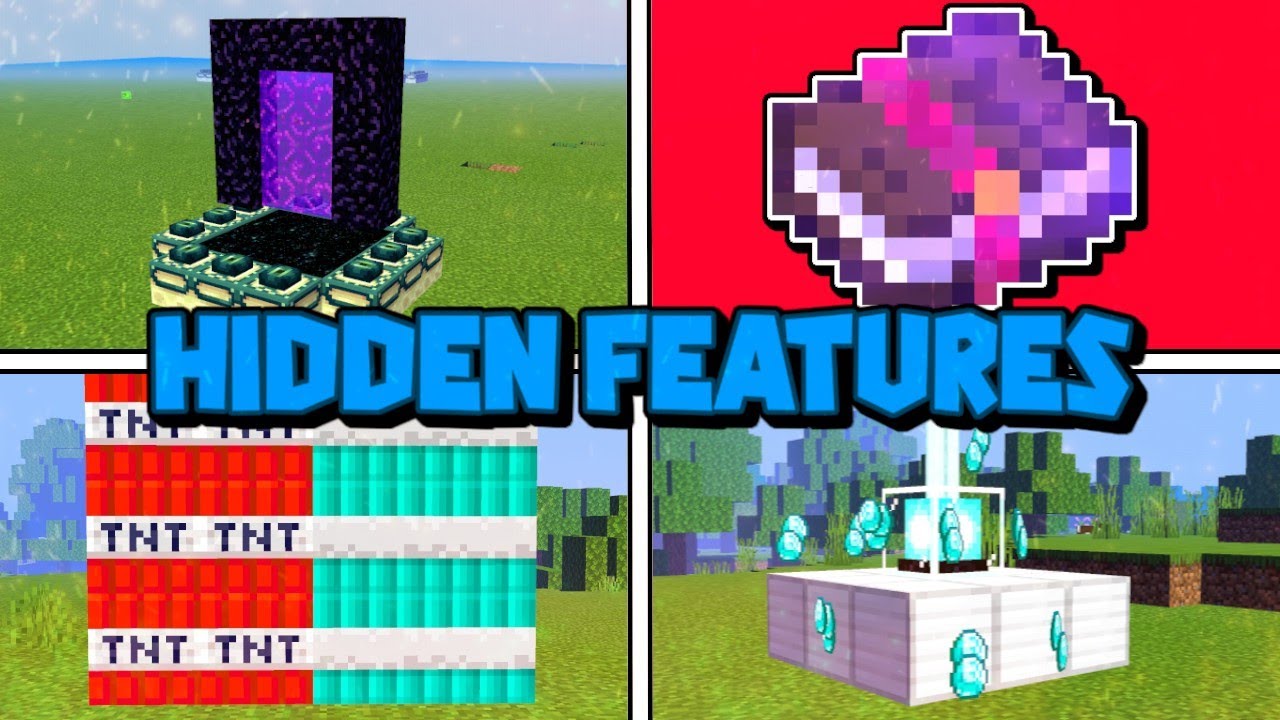 7 Best Hidden Features in Minecraft PE You didn't know about! - YouTube