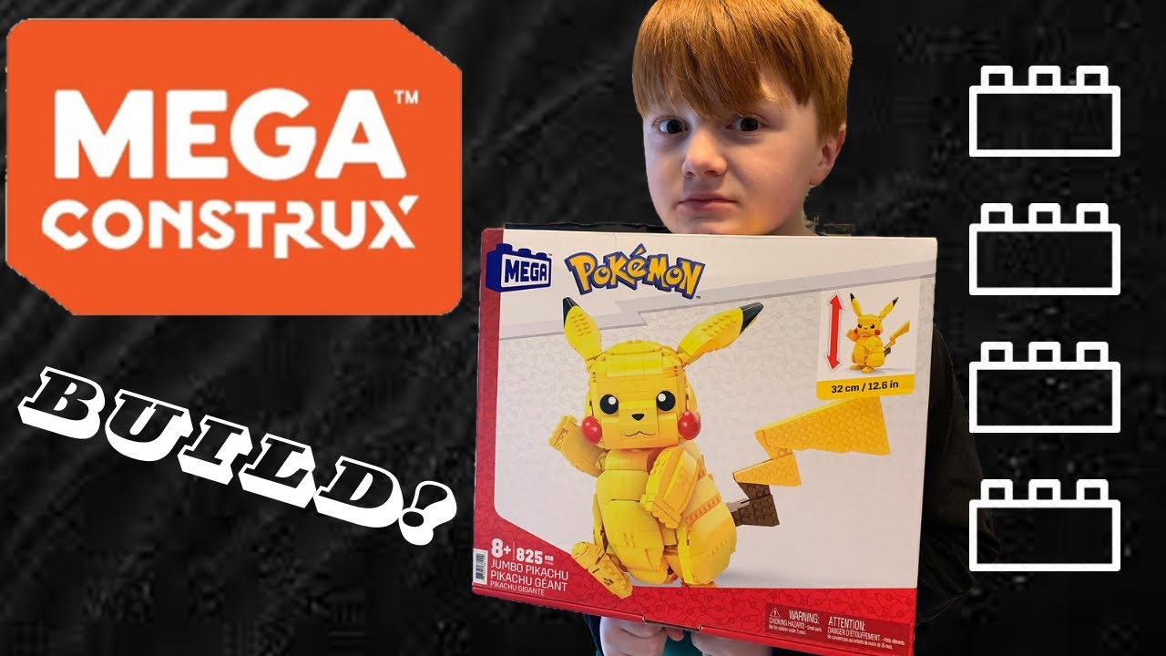 Pokemon MEGA CONSTRUX Jumbo Pikachu Build! - YouTube