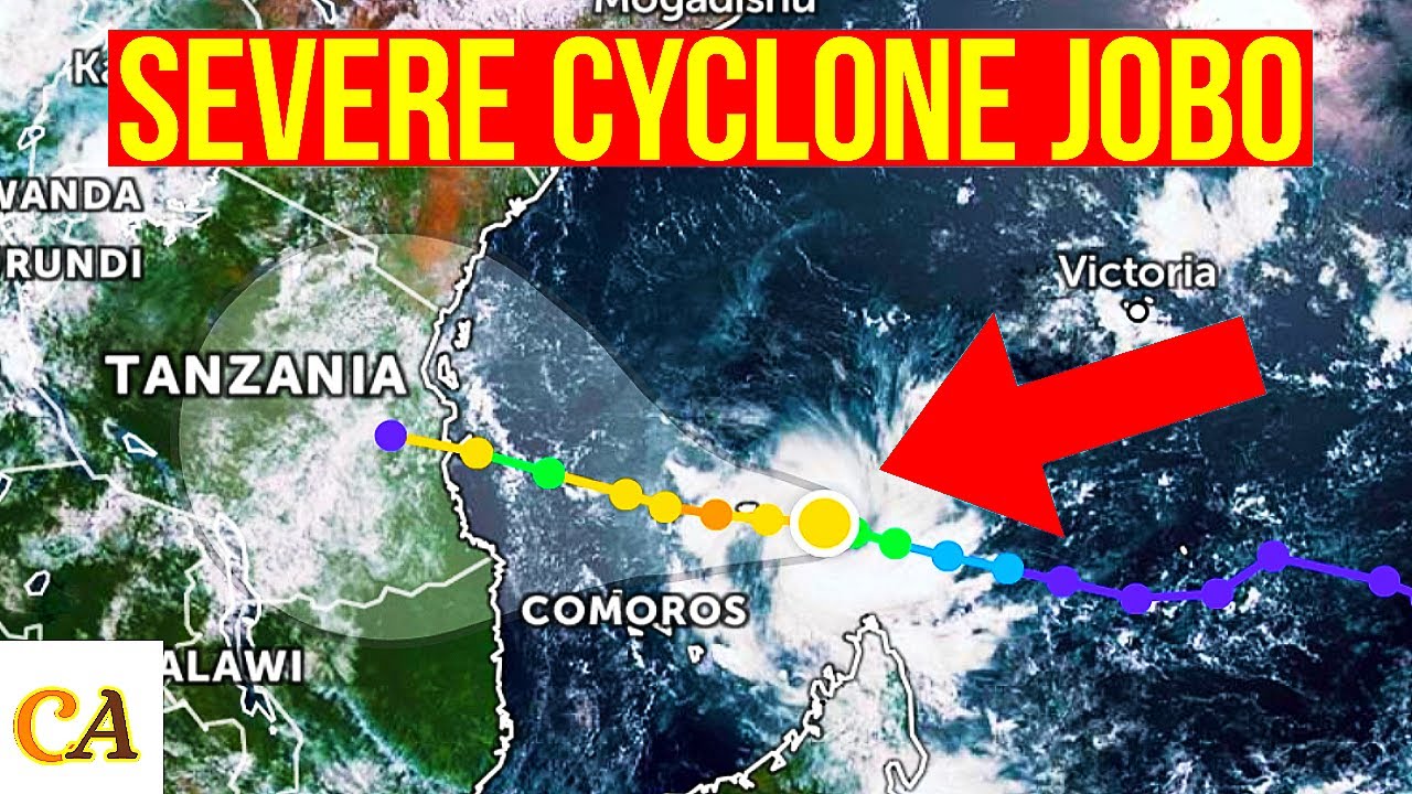 Tropical Cyclone Jobo heading towards Tanzania | Speed & Path Update ...