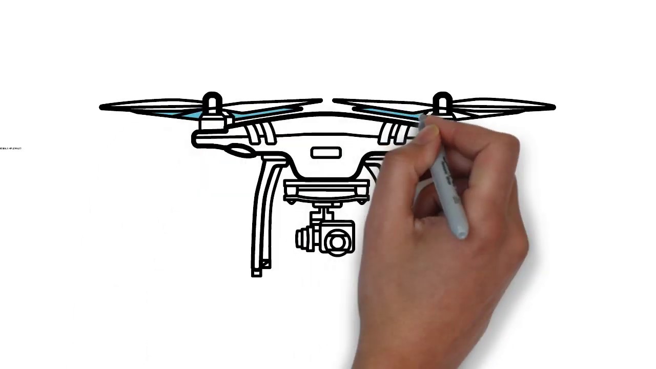 How to Draw a DRONE in a simple way | Step by Step | Learn Drawing ...