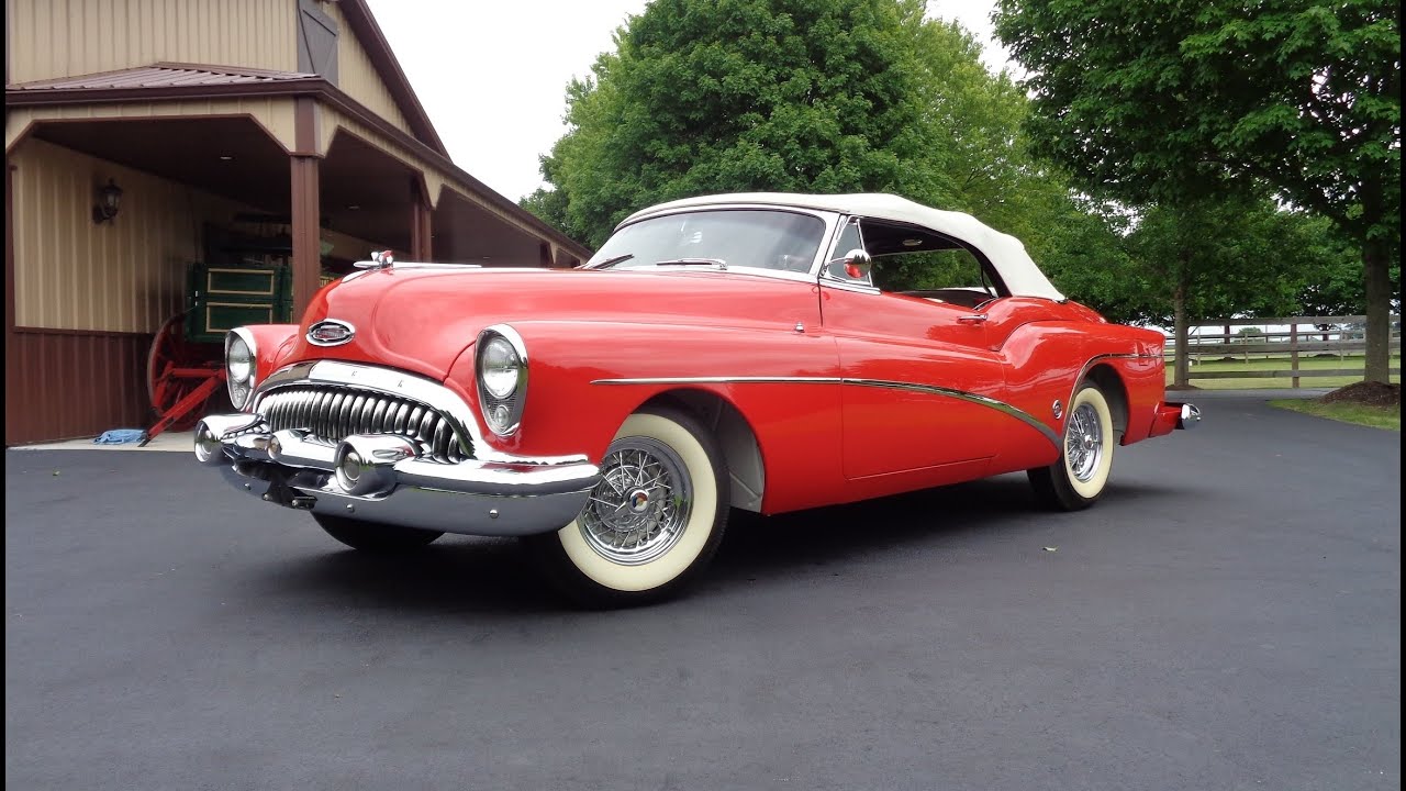 1953 Buick Skylark Convertible in Red & Ride on My Car Story with Lou ...