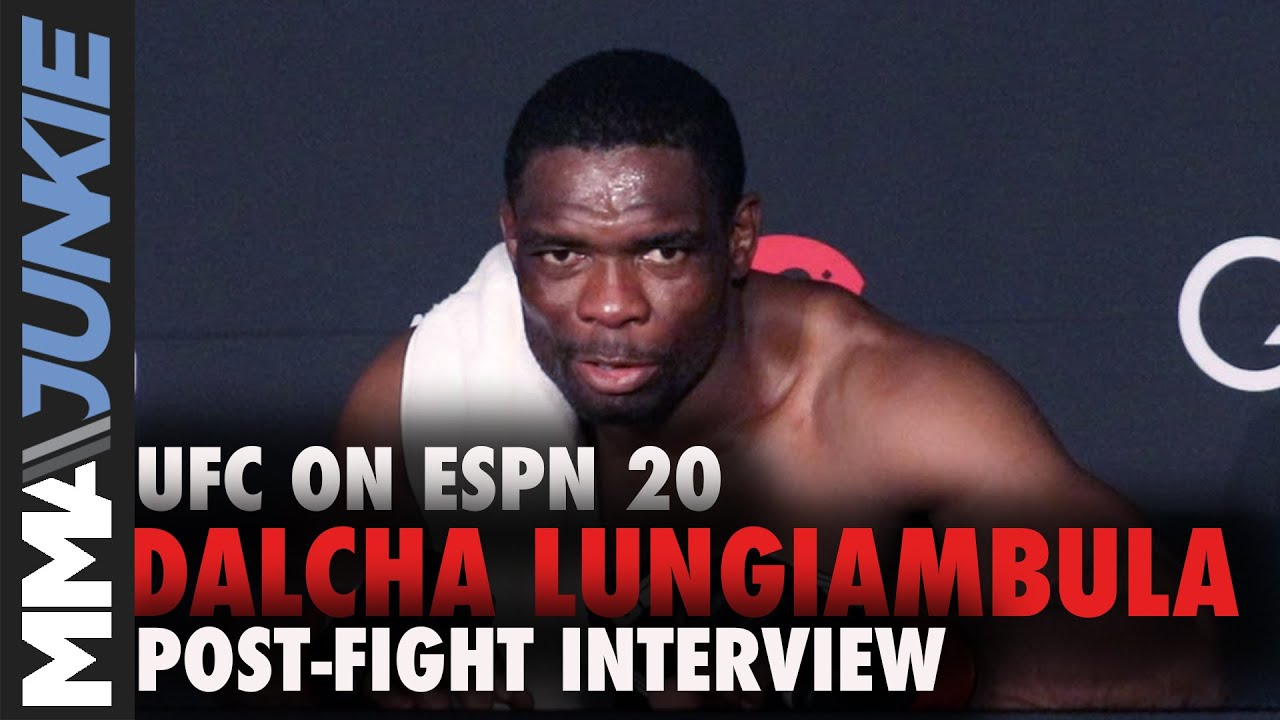 UFC on ESPN 20: Dalcha Lungiambula full post-fight interview - YouTube