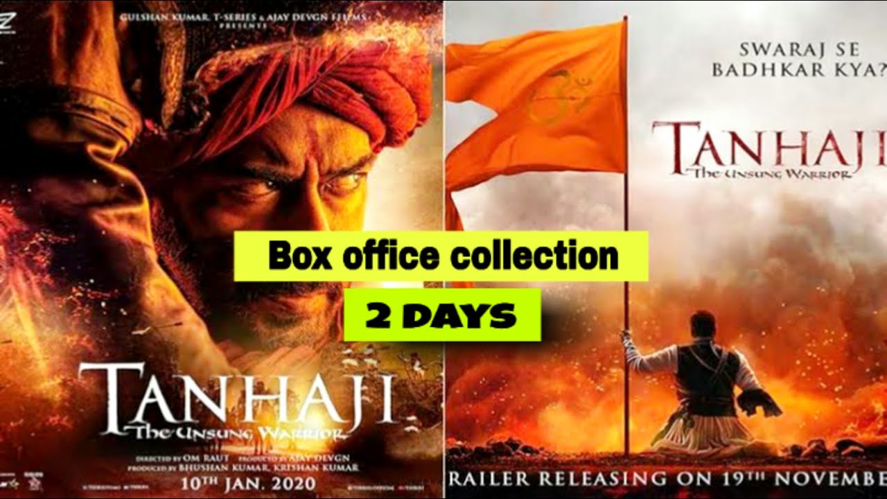 Tanhaji The unsung warrior | 2 days BOX OFFICE COLLECTION Movie Review ...