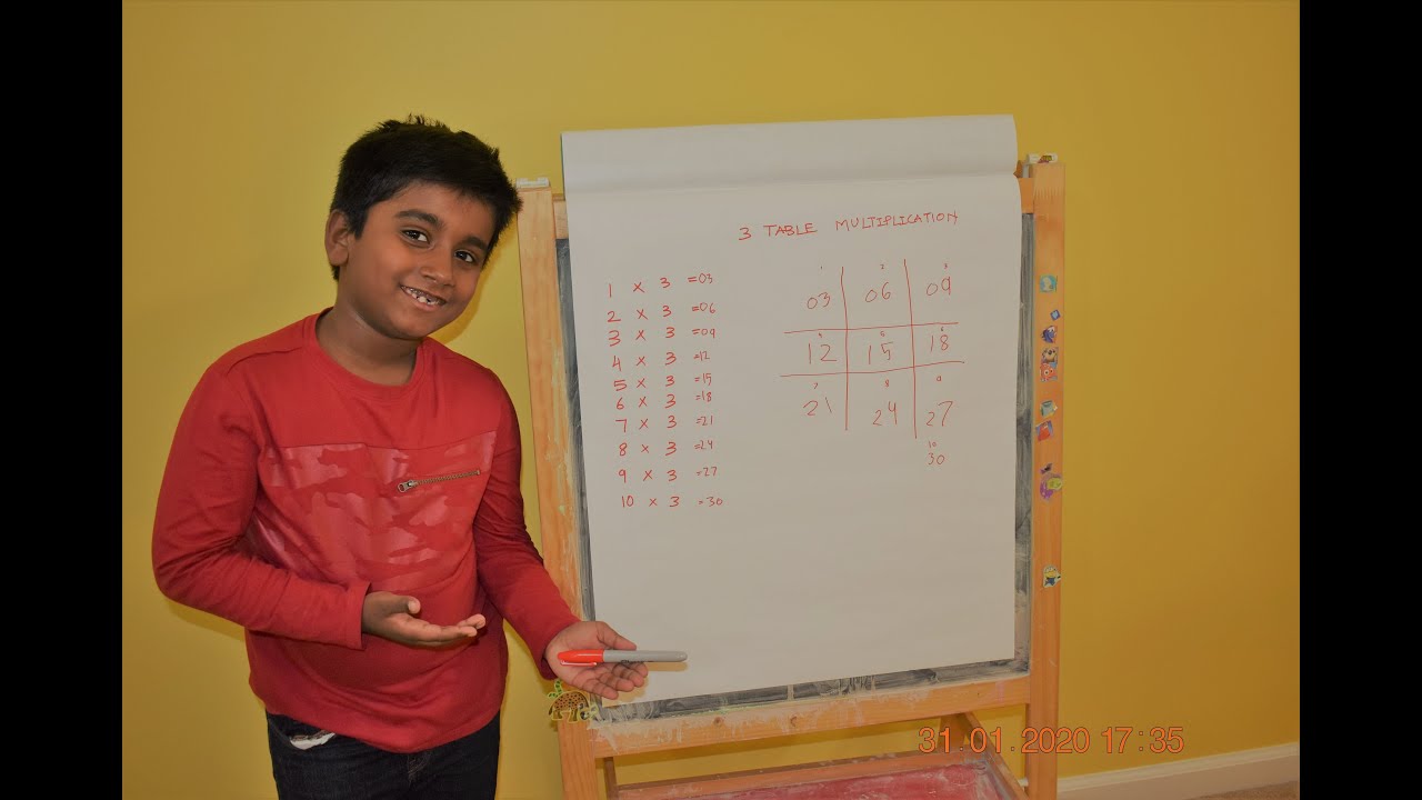 Easy 3 Table Multiplication - YouTube