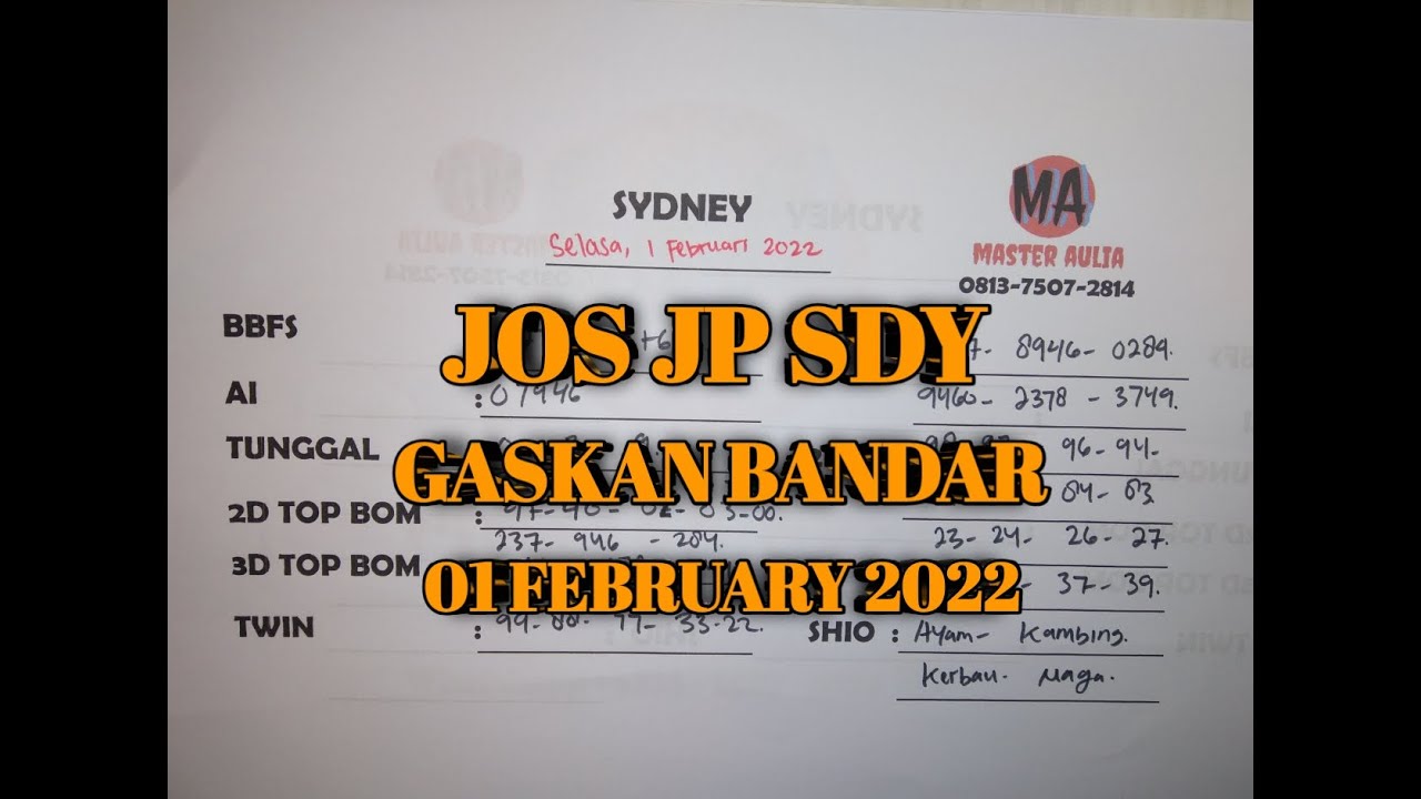 SIDNEY SINGLE NUMBERS - SIDNEY WEEK PREDICTION TUESDAY 01 FEBRUARY 2022 ...