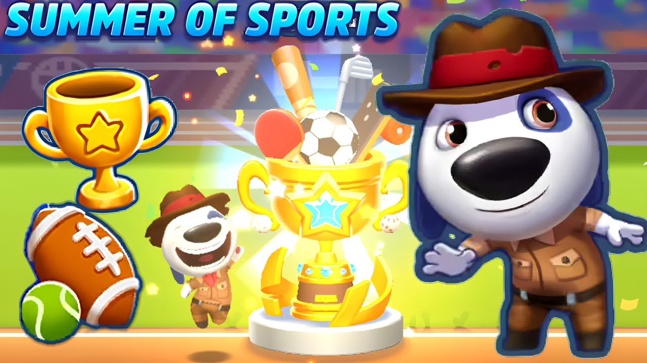 Talking Tom Gold Run Summer of Sports event Explorer Hank unlocked vs Roy Raccoon Gameplay - YouTube