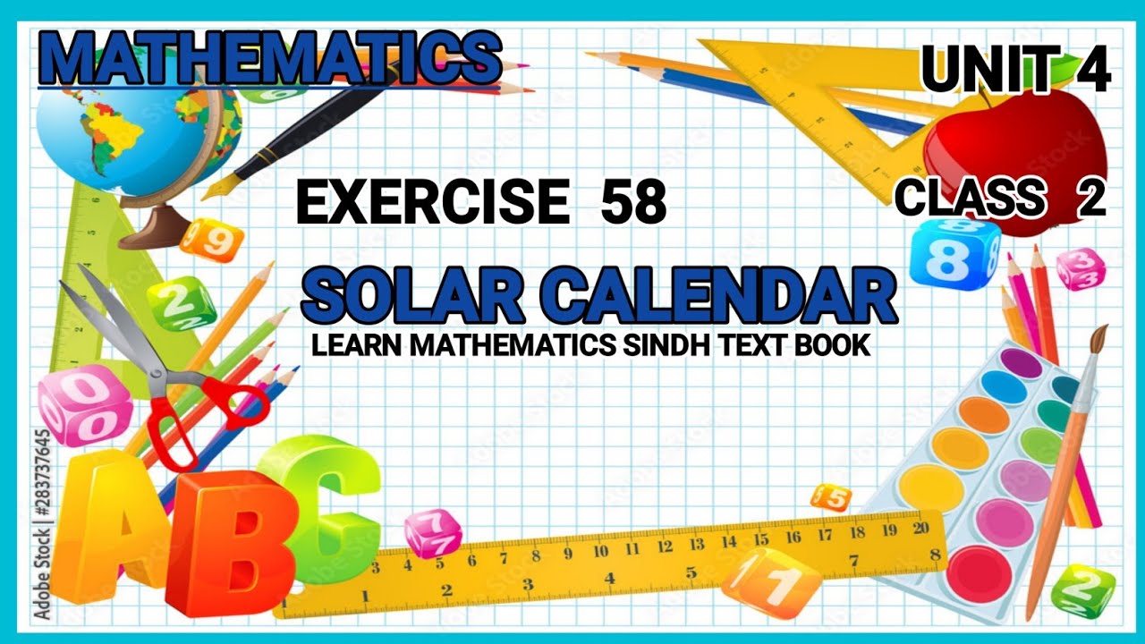 Solar Calender || Grade 2 || Mathematics - YouTube