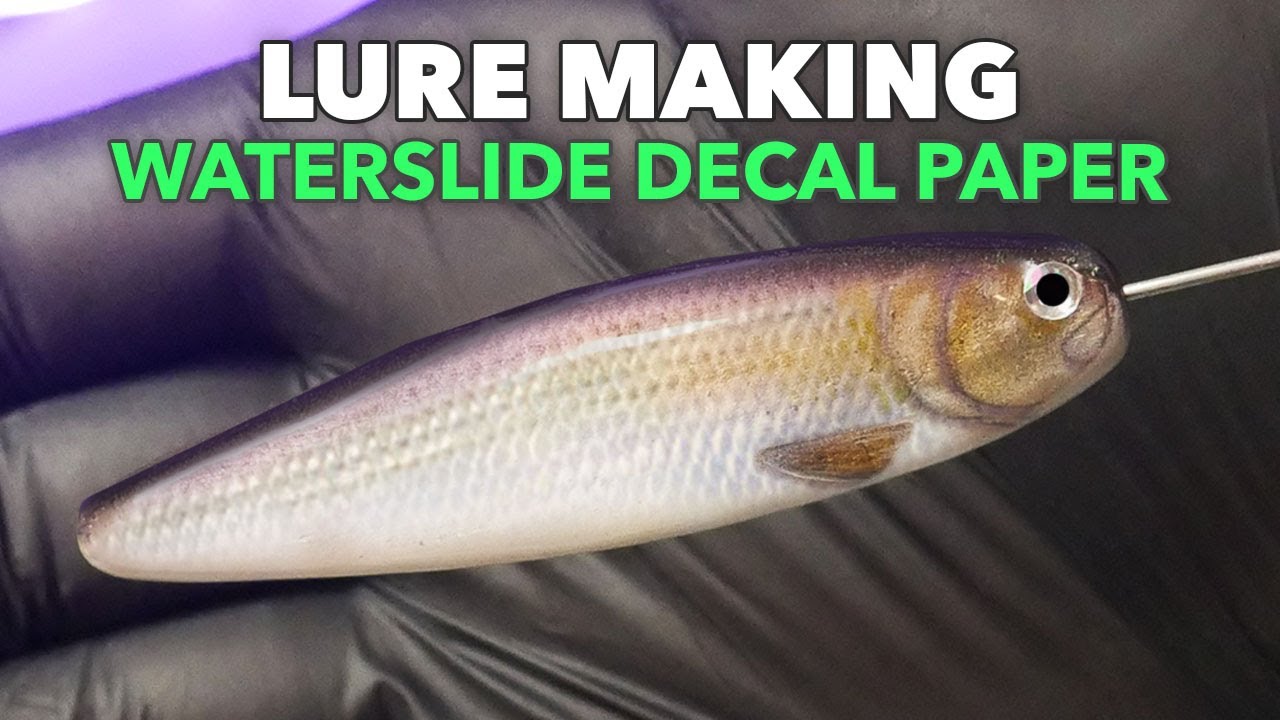 How to Make a Realistic Fishing Lure with Waterslide Decal Paper - YouTube