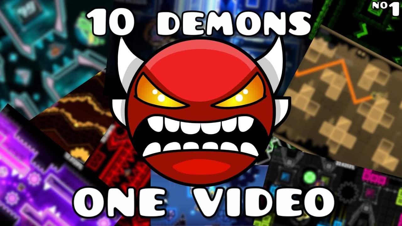 10 Insane Demons, 1 Video | Geometry Dash - YouTube