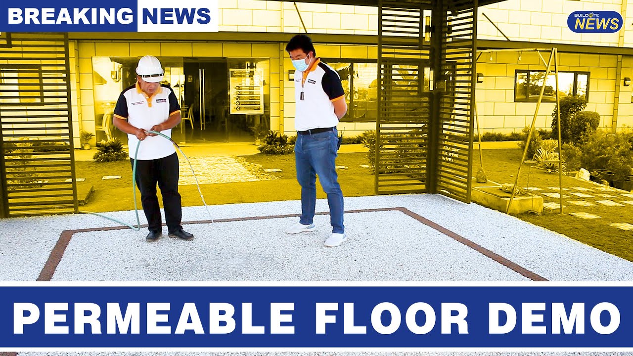 Applying Permeable/Porous Floor Technology on a Gazebo - YouTube