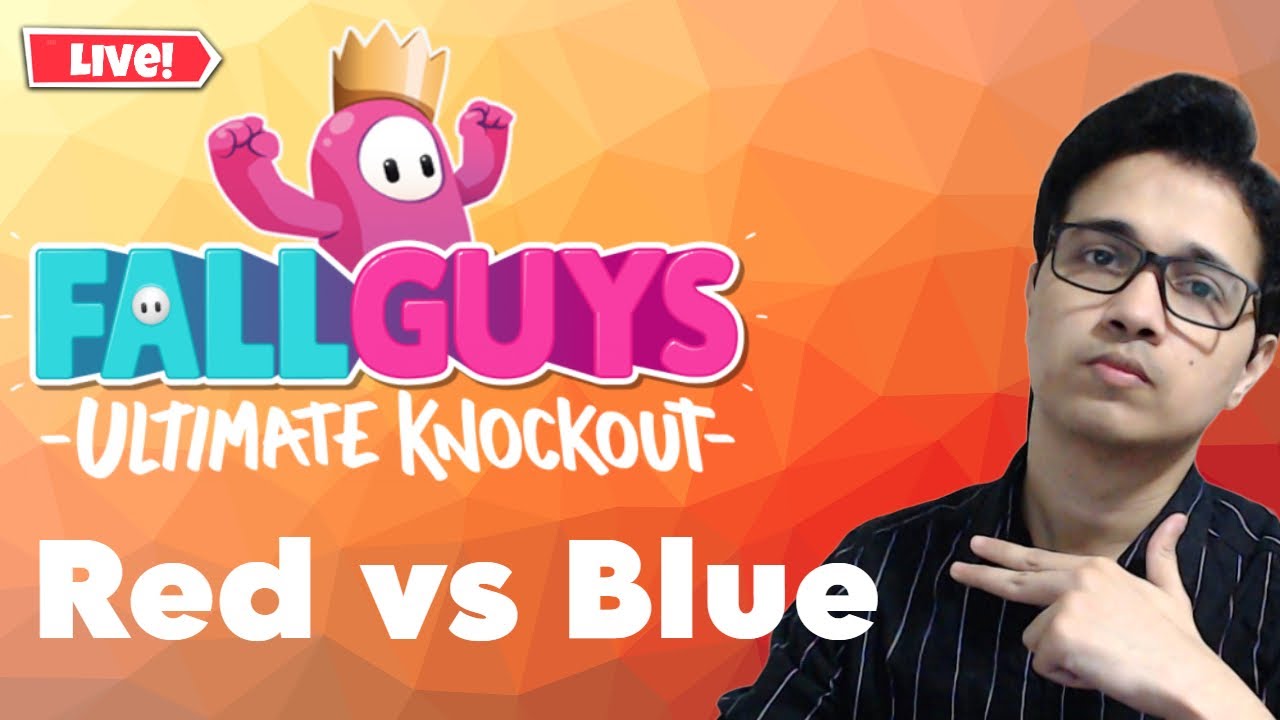 Red vs Blue! Fall Guys Amazing Team Battle Custom Games | - YouTube
