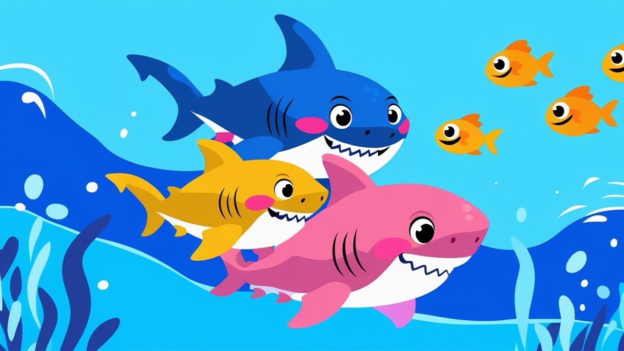 🐳 Baby Shark 🦈 Música Divertida para Niños Felices 😄 Canción del ...