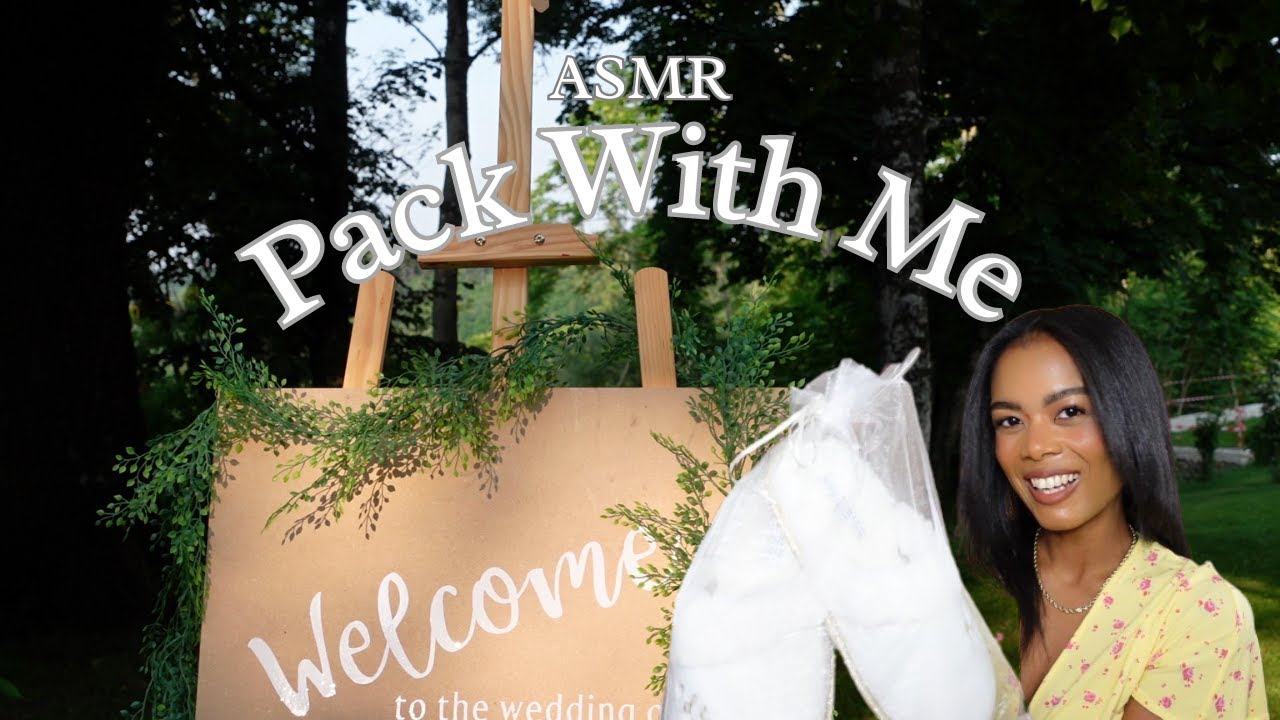 ASMR| Pack With Me, Wedding Weekend - YouTube