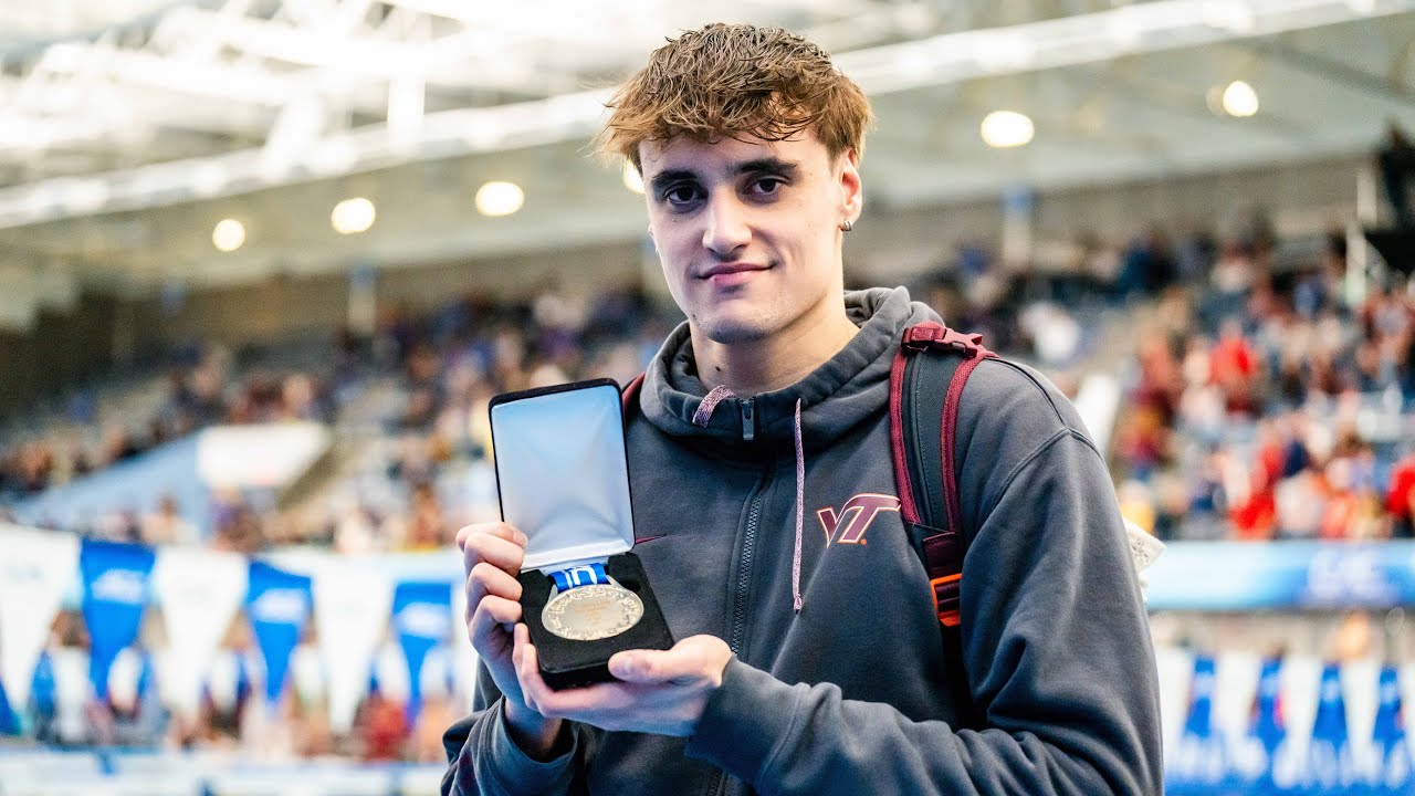 Carles Coll Marti wins 200 breast ACC gold - YouTube