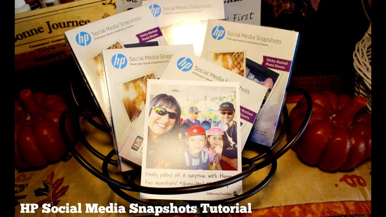HP Social Media Snapshots Tutorial #StickaPic - YouTube