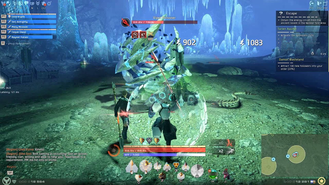 SKYFORGE:Knight Tanking Impossible 5-man group instance (TA3*) - YouTube