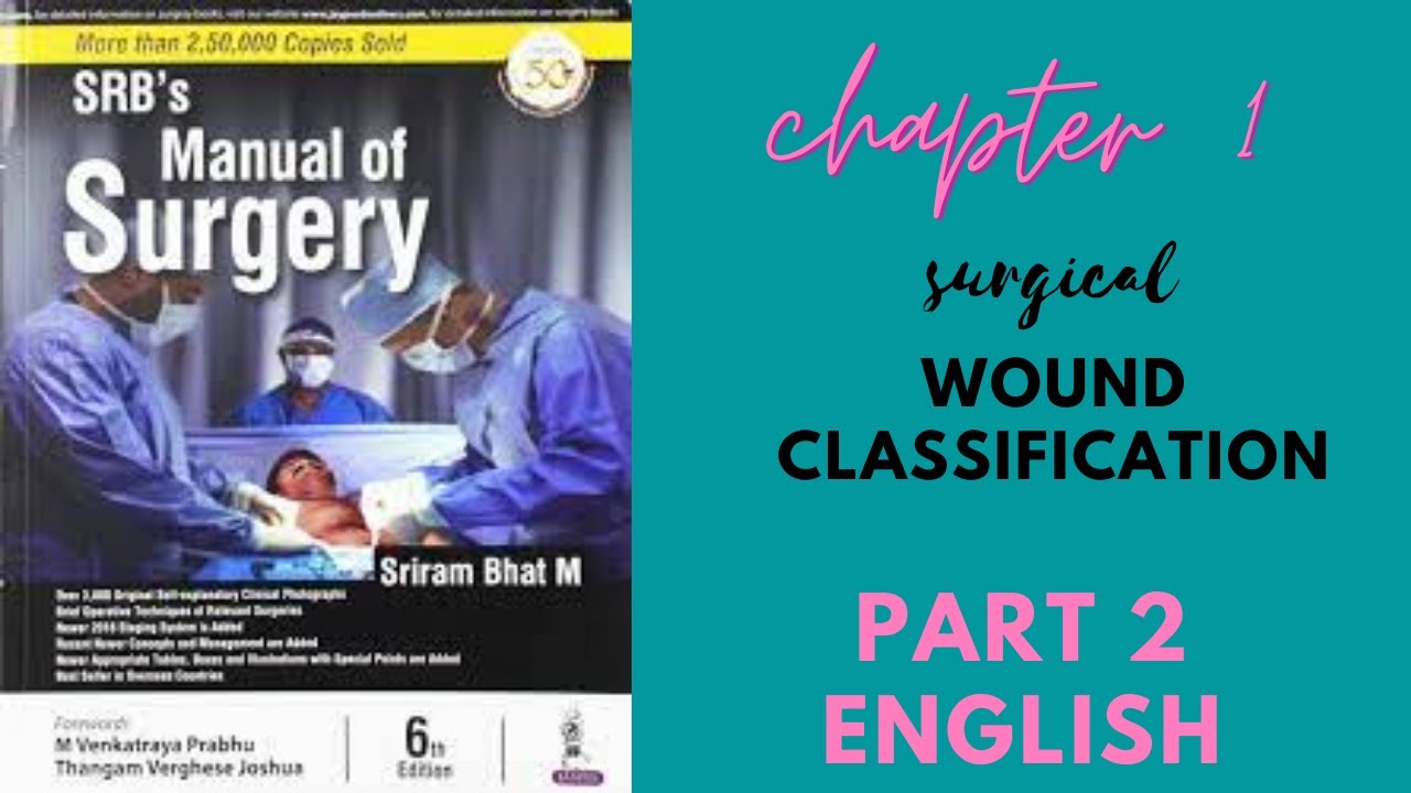 surgical wound classification chapter 1 part2 english vd - YouTube