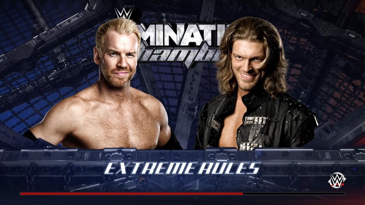 WWE 2K16 Christian vs. edge Extreme rules match - YouTube