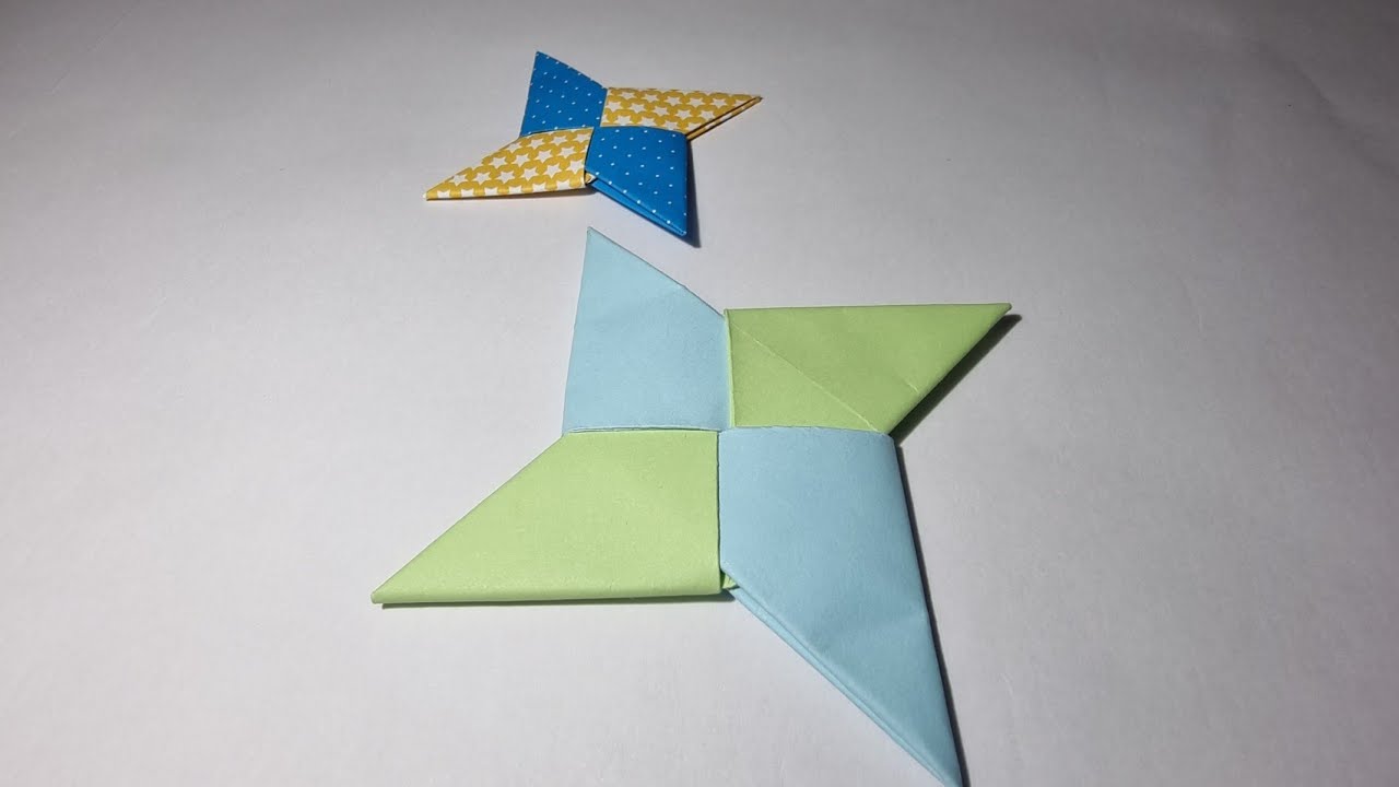 Come fare una stella ninja di carta (Shuriken) - Origami 5 - YouTube