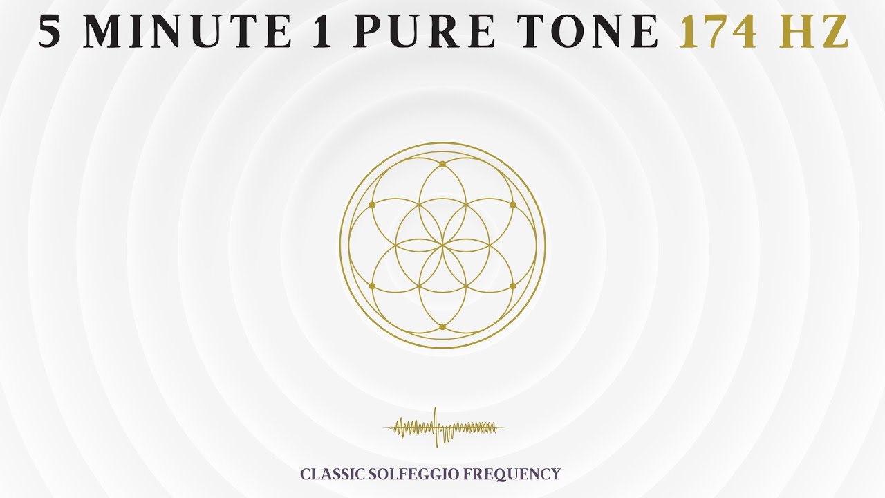 174 Hz Pure Tone | 5 Minutes of Clean Sound Healing | No Music Just ...