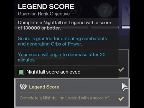 How to complete the Legend Score of 130k in Destiny 2 Lightfall for ...