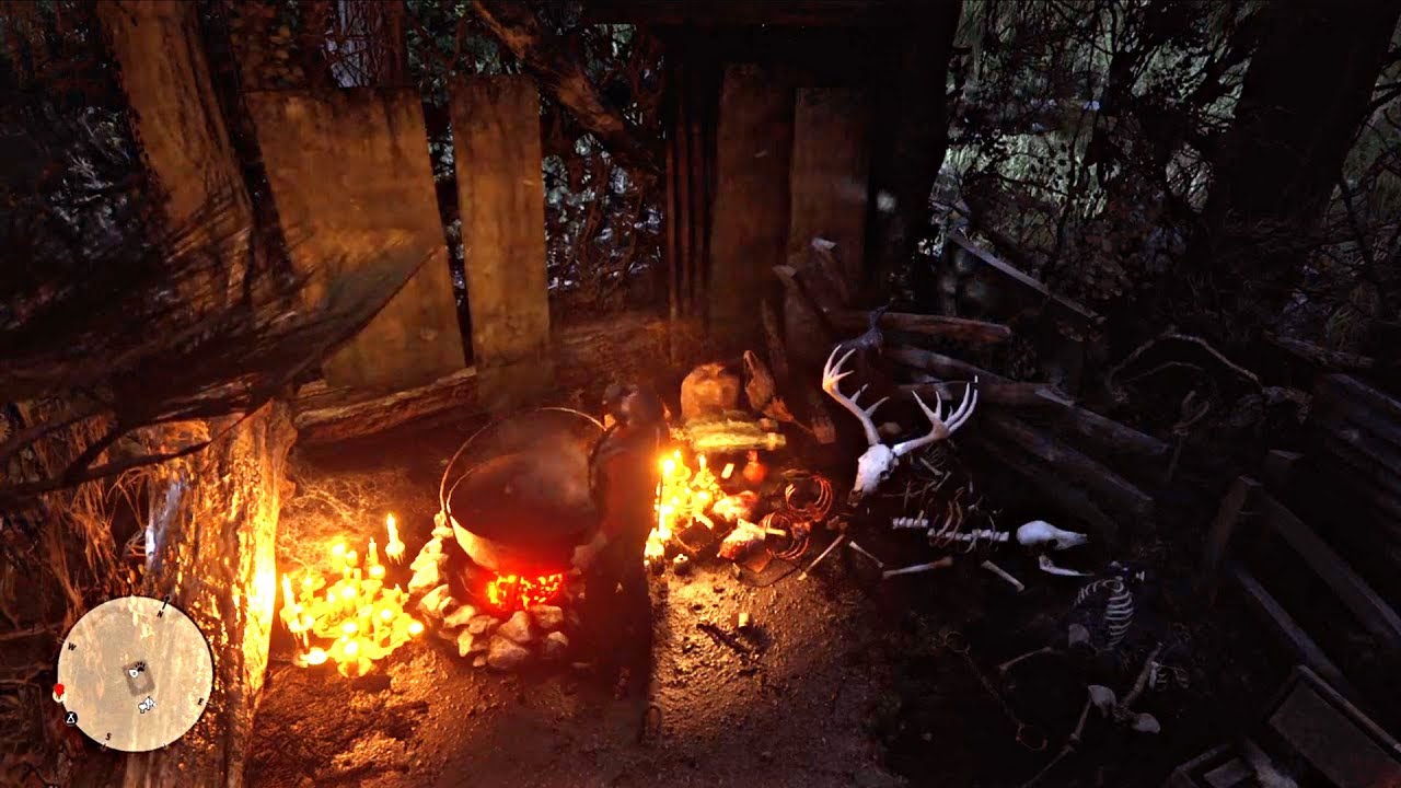 DRINKING MYSTERIOUS LIQUID AT THE WITCHES COULDRON - RANDOM RED DEAD ...