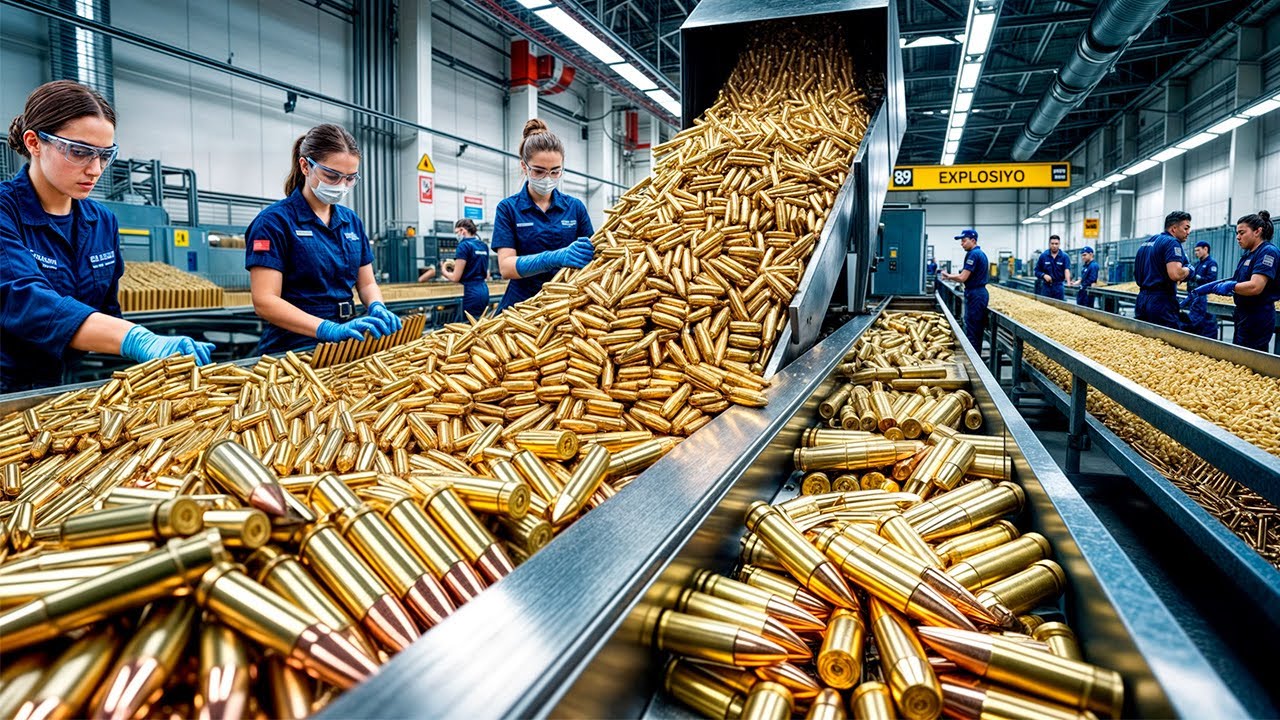 How Billions of BULLETS Are Made! 🤯 Inside the INSANE Precision Ammo ...