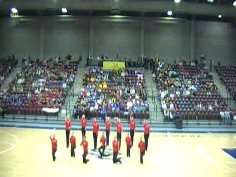 Piute High School Thunderettes Military Routine 09-10 - YouTube
