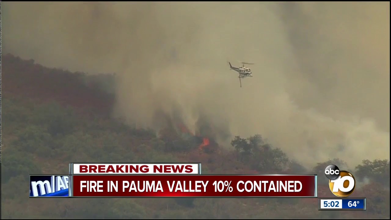 Fire breaks out in Pauma Valley - YouTube