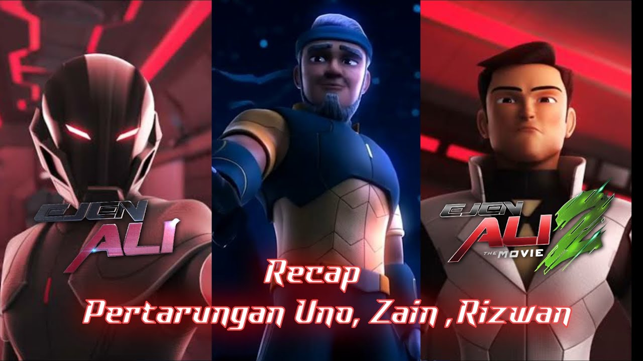PERTARUNGAN EJEN ZAIN , RIZWAN & UNO || EJEN ALI MUSIM 2 || EJEN ALI ...