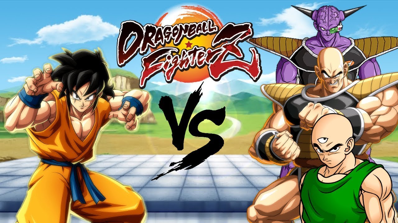 Goku Vs Tien/Nappa/Captain Ginyu | Dragon Ball FighterZ Gameplay ...