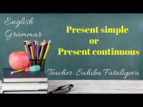 Present simple or present continuous / İngilis dili qayda izahı / #Ingilisdili #qayda