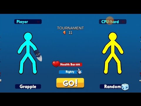 Supreme duelist Stickman 2 Player (Player VS CPU-hard สู้กับ Boss fight ...