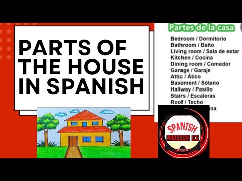 Parts of the house in Spanish #spanish #spanishlearning101 - YouTube