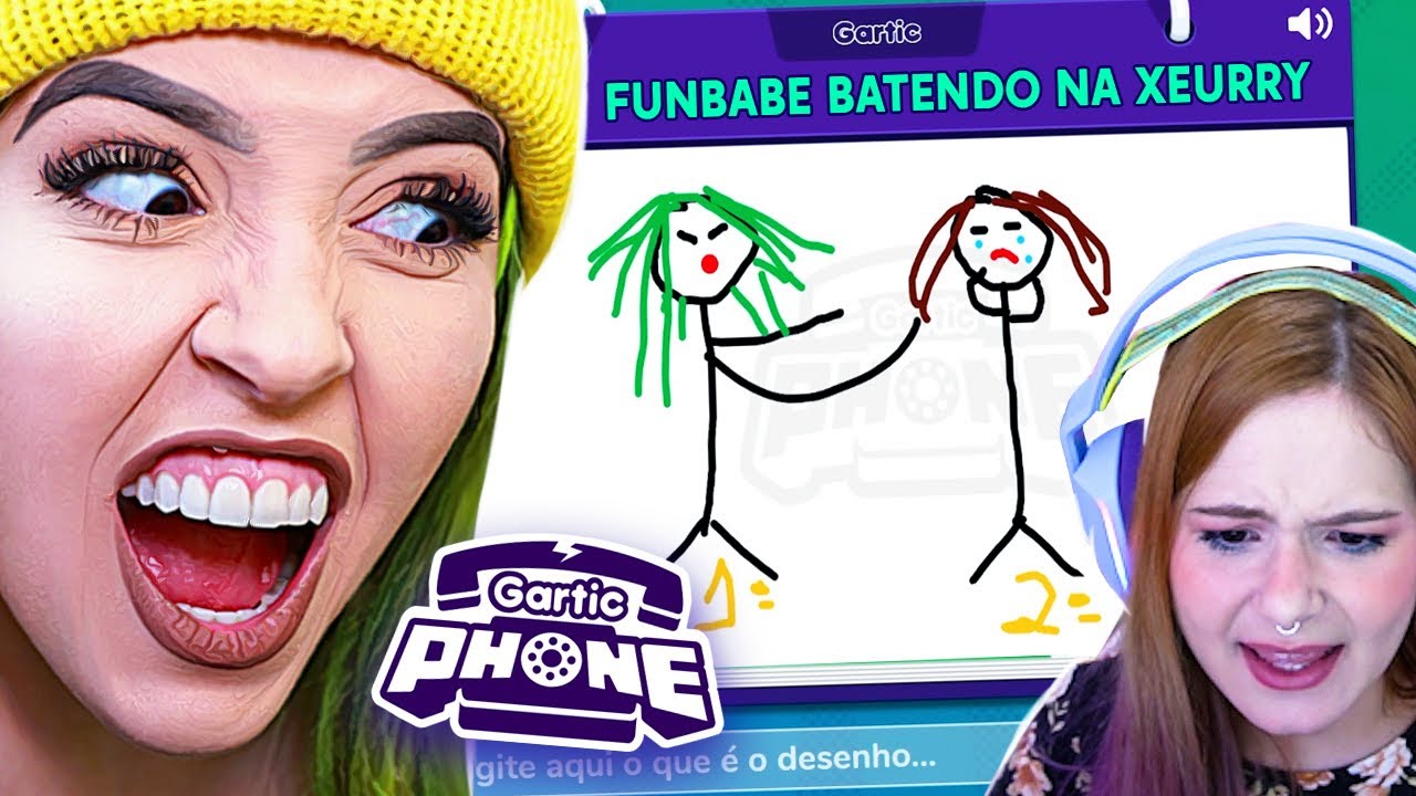 FUNBABE, CHERRYRAR E CAIO NA PARTIDA MAIS DIVERTIDA DE GARTIC PHONE! | FINAL LEVEL - YouTube