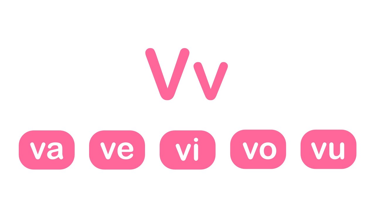 Aprende palabras con la letra V – Educación Infantil Divertida - YouTube