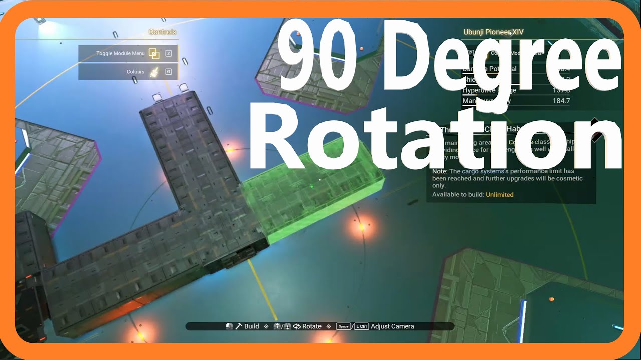 Easy 90 degree rotation tutorial - Corvette Building - #nomanssky # ...