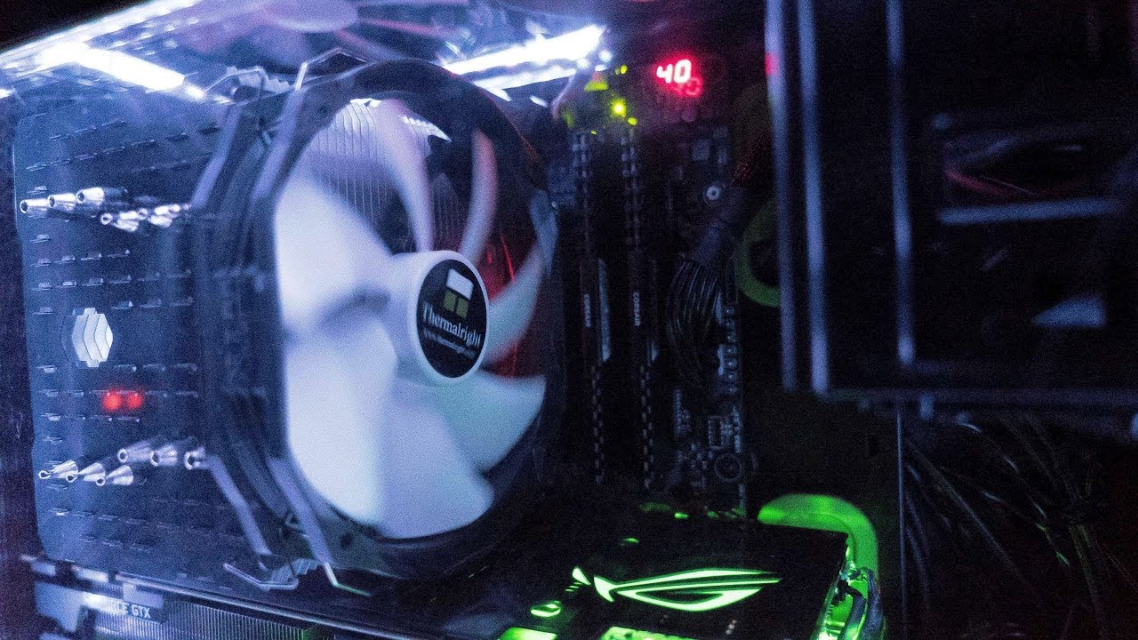 Asus Rog Light Effects - 1080Ti and Crosshair VI (AURA) - YouTube