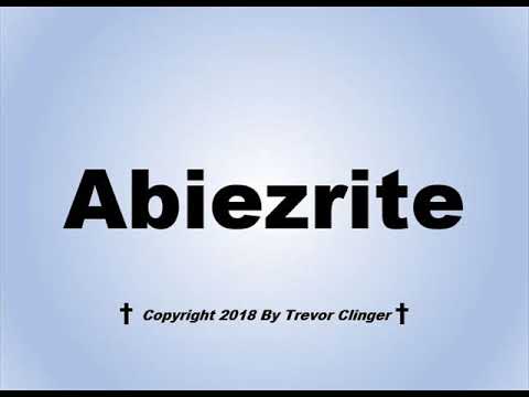 How To Pronounce Abiezrite - YouTube