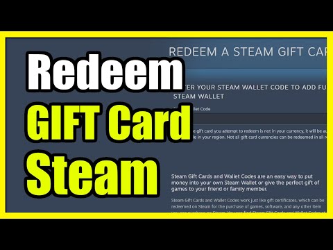 How to Redeem a Gift Card on STEAM Wallet (Steam Tutorial)