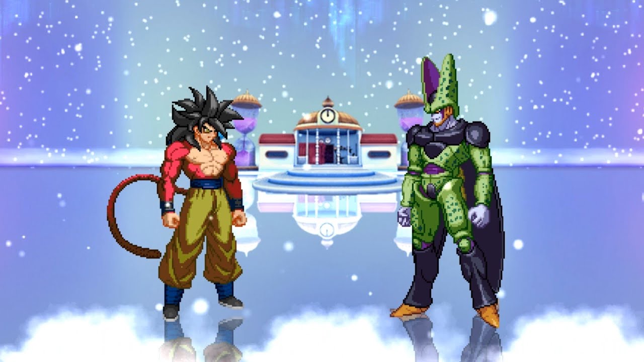 GOKU SSJ4 vs PERFECT CELL - High level insane fight - YouTube