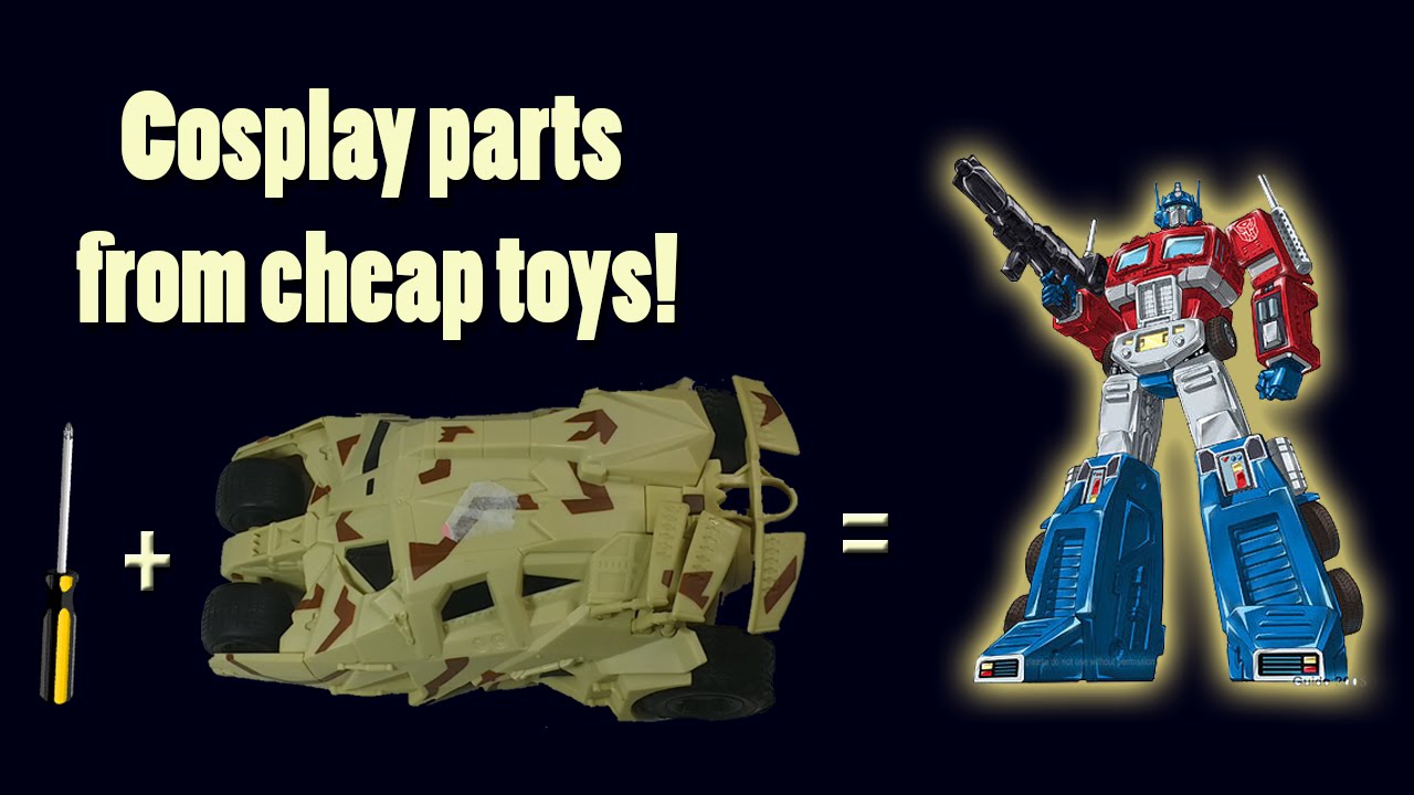 Cosplay Tutorial: Cheap Cosplay Parts (Breaking down toys for parts ...
