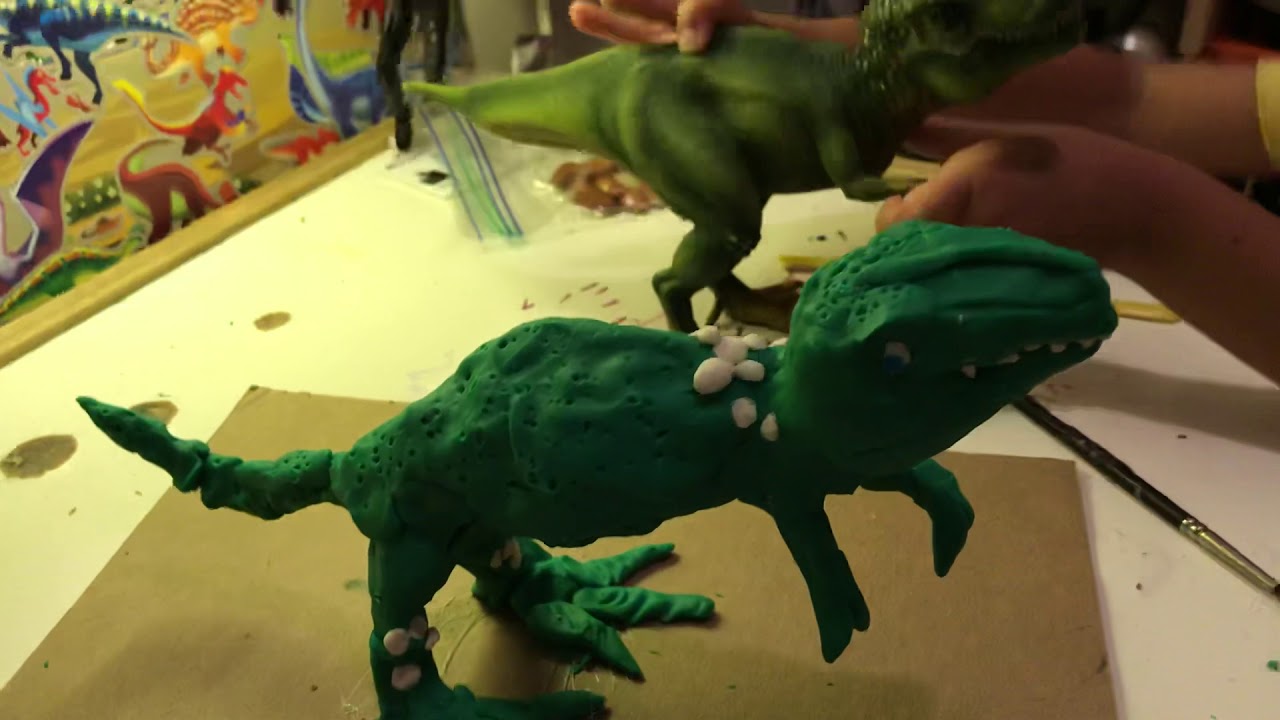 Play Doh T-Rex with Armature - YouTube