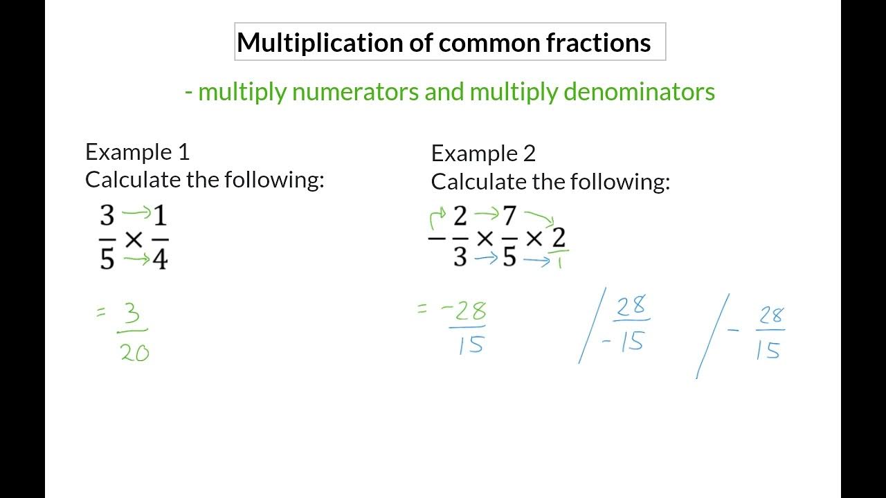 03 Multiplication and division of common fractions - YouTube