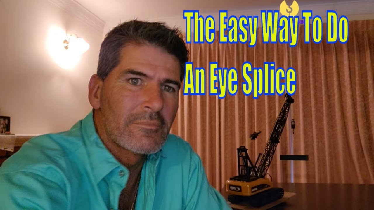 The easiest way to do an eye splice - YouTube