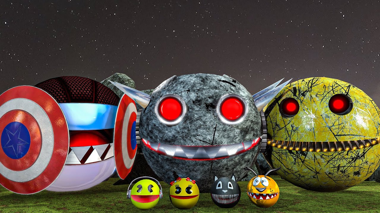 PACMAN VS MONSTER PACMAN BEST ADVANTURES - YouTube