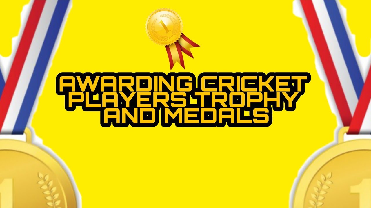 AWARDING PLAYERS TROPHY AND MEDALS ON CRS - YouTube