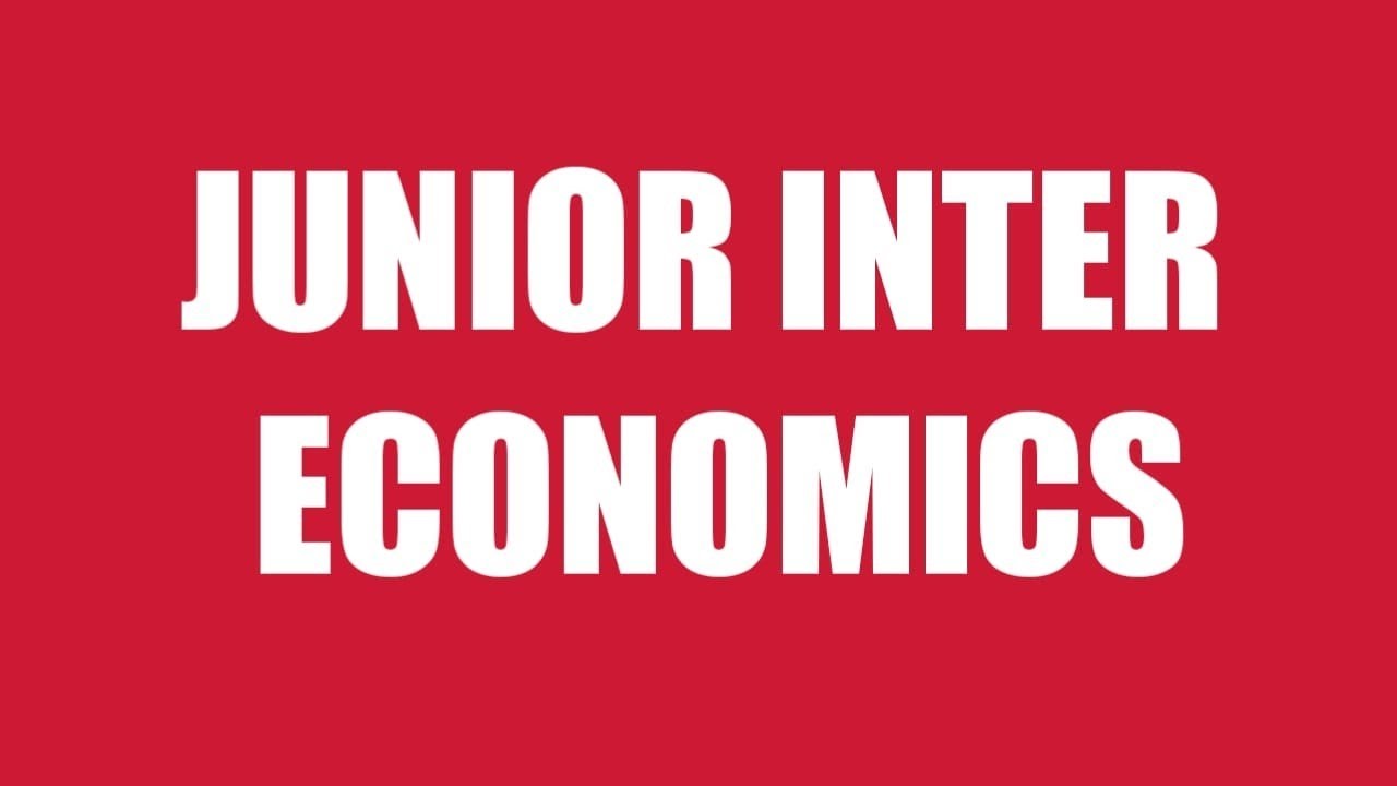 JUNIOR INTER CHAPTER 1 TWO MARKS CONCEPTS - YouTube