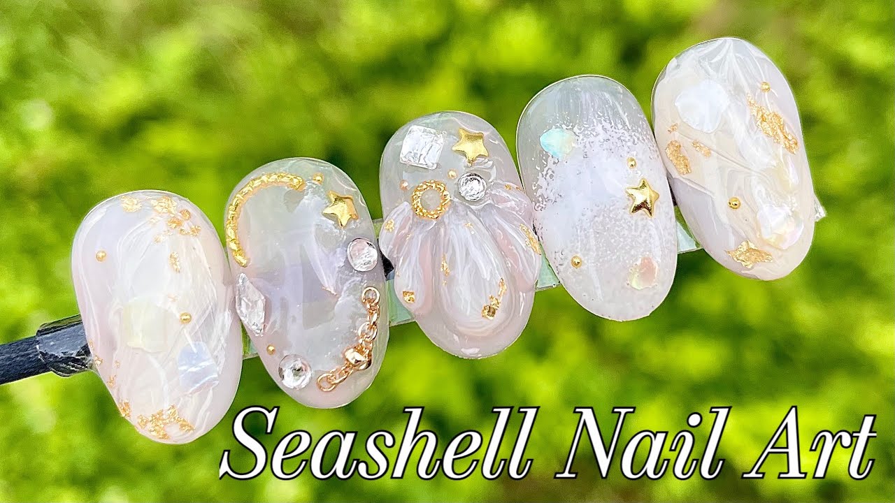 The more you look, the prettier! How to do seashell self nail art ...